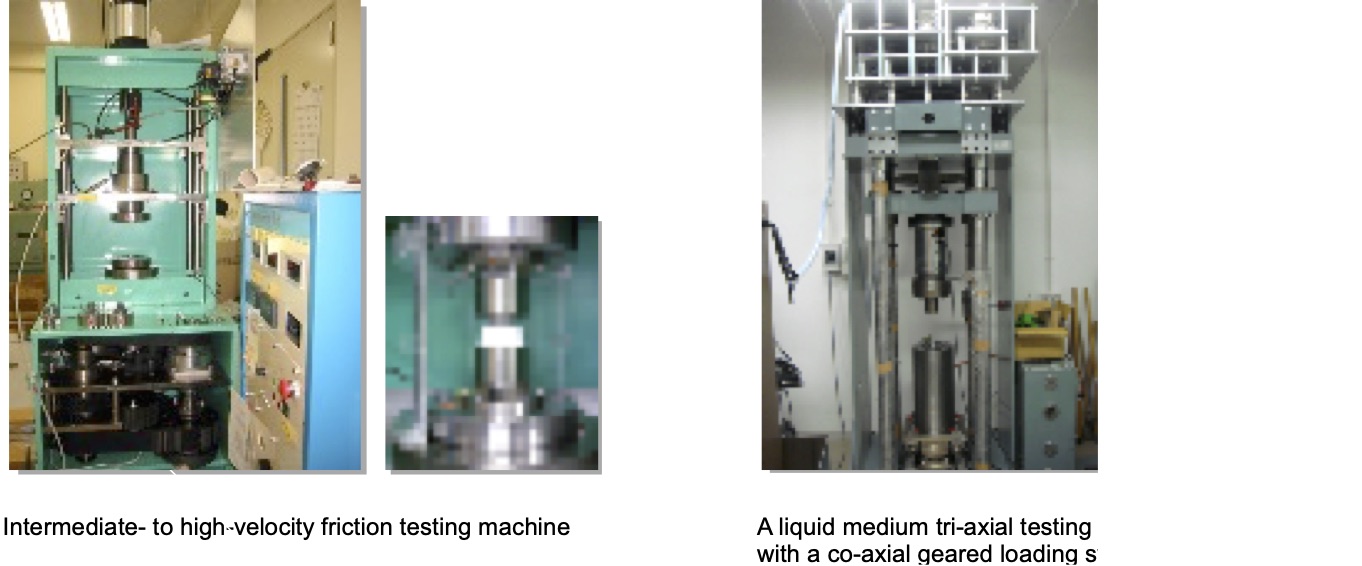 Left figure: A rotary-shear, intermediate- to high-velocity frictional ...